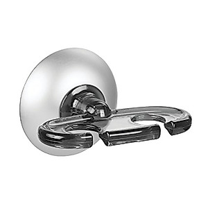 iDesign Plastic and Aluminum Ultra Power Lock Suction Toothbrush Holder, The Metro Collection - 2.75" x 2.3" x 1.8", Gray