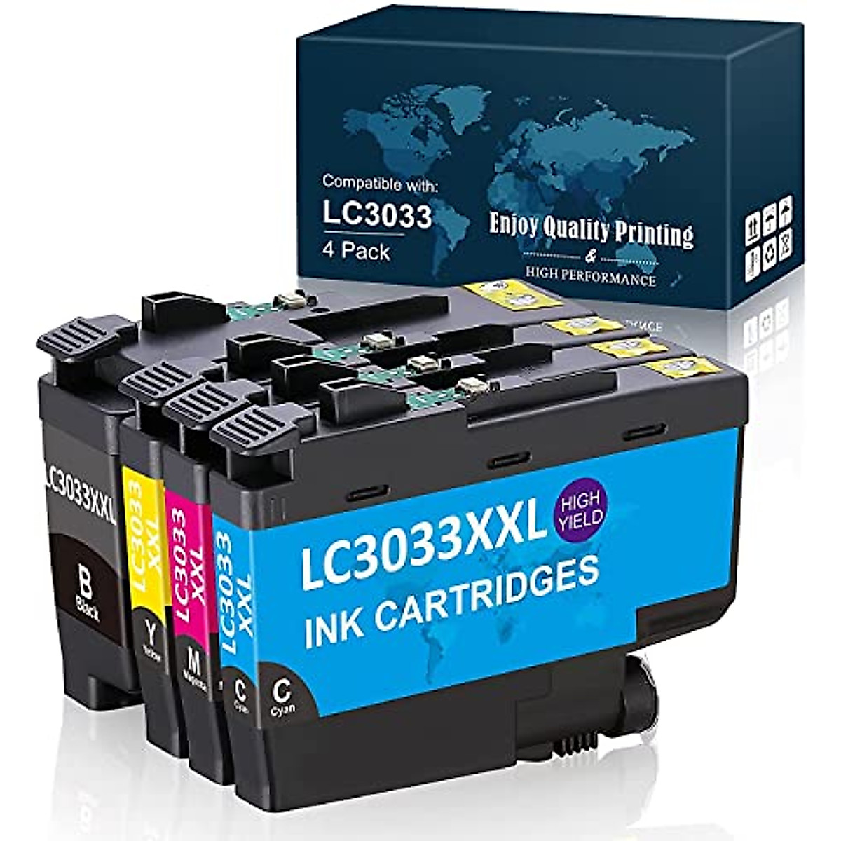 Upgraded Compatible Ink Cartridge Replacement for 3033 LC3033XXL LC3033 LC3035XXL LC3035 Compatible with Brother MFC-J995DW MFC-J805DW MFC-J815DW Printer