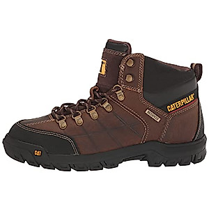 Cat Footwear Men's Threshold Waterproof Soft Toe Work Boot, Real Brown, 8.5