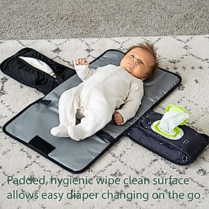 Baby Changing Pad - Portable Diaper Changing Pad Waterproof Foldable Baby Changing Mat - Carry it at Any time - Baby Shower Gifts, Baby, Girl & Boy Baby Stuff