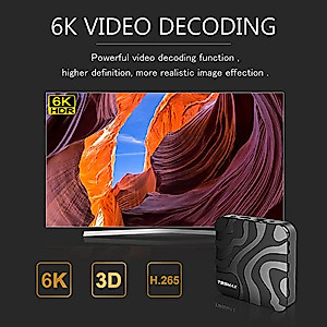Android TV Box 12.0,Android Box H618 Chipset Quad-core CPU with 1GB RAM+8GB ROM Supports 3D 4K6K H.265 5.0GHz Dual-WiFi Ethernet 100M Bluetooth4.0 USB2.0 Mini TV Box Smart Android TV Box