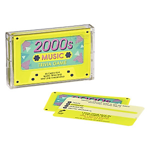 Ridley’s 2000s Music Trivia Card Game – Quiz Game for Adults and Kids – 2+ Players – Includes 40 Cards with Unique Questions – Fun Family Game – Makes a Great Gift