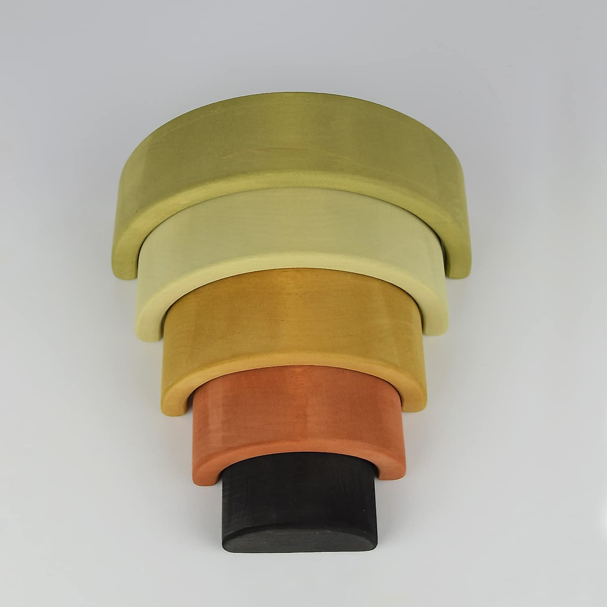 EcoWorkshop Staking Toys for Toddlers 3-5 Rainbow Stacker Toy 5pcs Educational Baby Toys Stacking Blocks Stacking Rainbow Educational Baby Toys