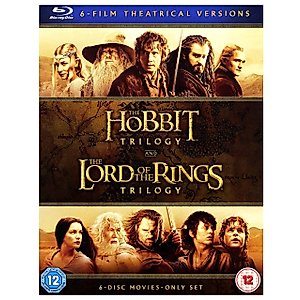 The Hobbit Trilogy and The Lord Of The Rings Trilogy, 6-Film Theatrical Versions (Blu-Ray)