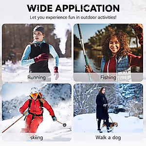 KOVNLO Womens Heated Vest, 4 in 1 Smart Controller, Lights-out Design, Lightweight Heating Vest (Battery Pack Not Included)