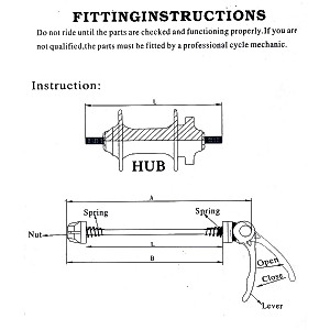 Wileosix Quick Release Skewer Set Road Bike MTB Front & Rear