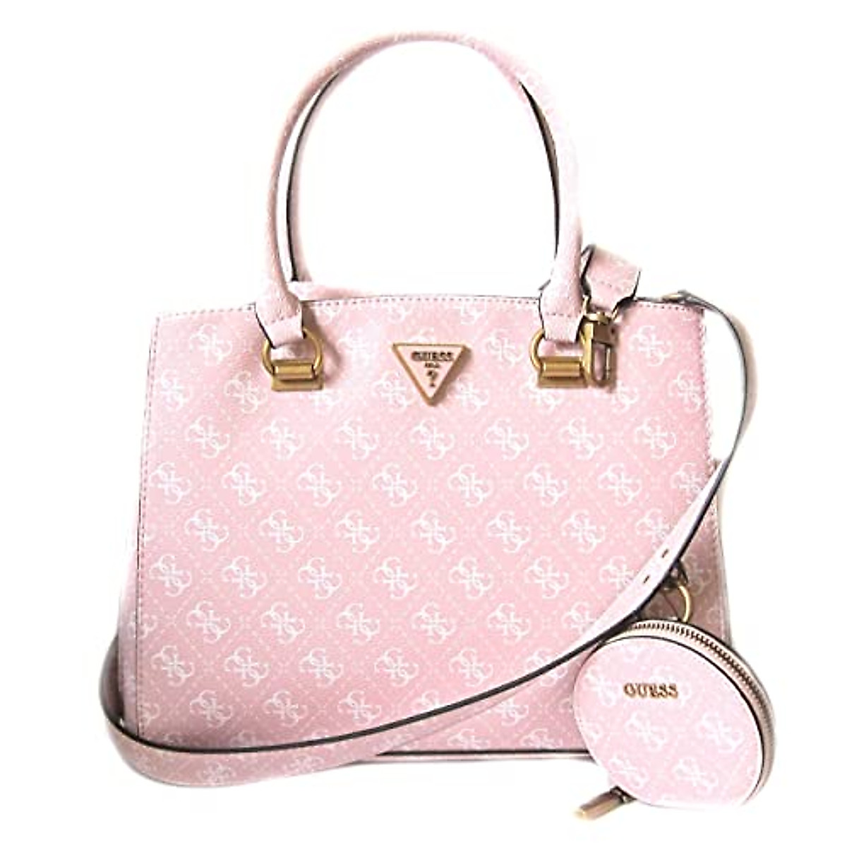 GUESS Alexie Girlfriend Satchel, Pink Logo