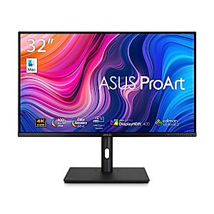 ASUS ProArt Display 32” 4K HDR Monitor (PA329CV) - UHD (3840 x 2160), IPS, 100% sRGB (Renewed)