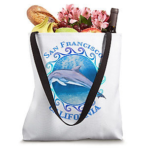 San Francisco California Vacation Souvenir Dolphin Tote Bag