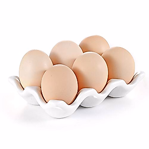 URWOOW Cup Egg Tray Holder (White)