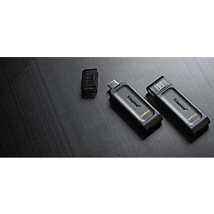 Kingston DataTraveler 70 256GB USB-C Flash Drive | USB 3.2 Gen 1 | DT70/256GB, Black