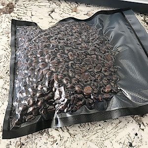 2 Large Commercial Bargains 11" x 50' Black and Clear Commercial Vacuum Sealer Food Storage Rolls