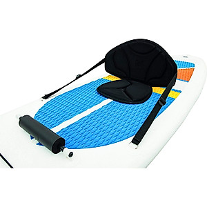 Bestway Hydro-Force White Cap 10 Foot Inflatable SUP Stand Up Paddle Board and Kayak w/Traction Pad, Backrest Seat, 3 Fins, and Aluminum Oar (2 Pack)