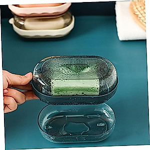 Alipis 6 Pcs Box soap Dish with lid bar soap case Shampoo bar Holder bar soap Container bar Travel soap Container soap Tray Soap Dish Holder with Cover Student