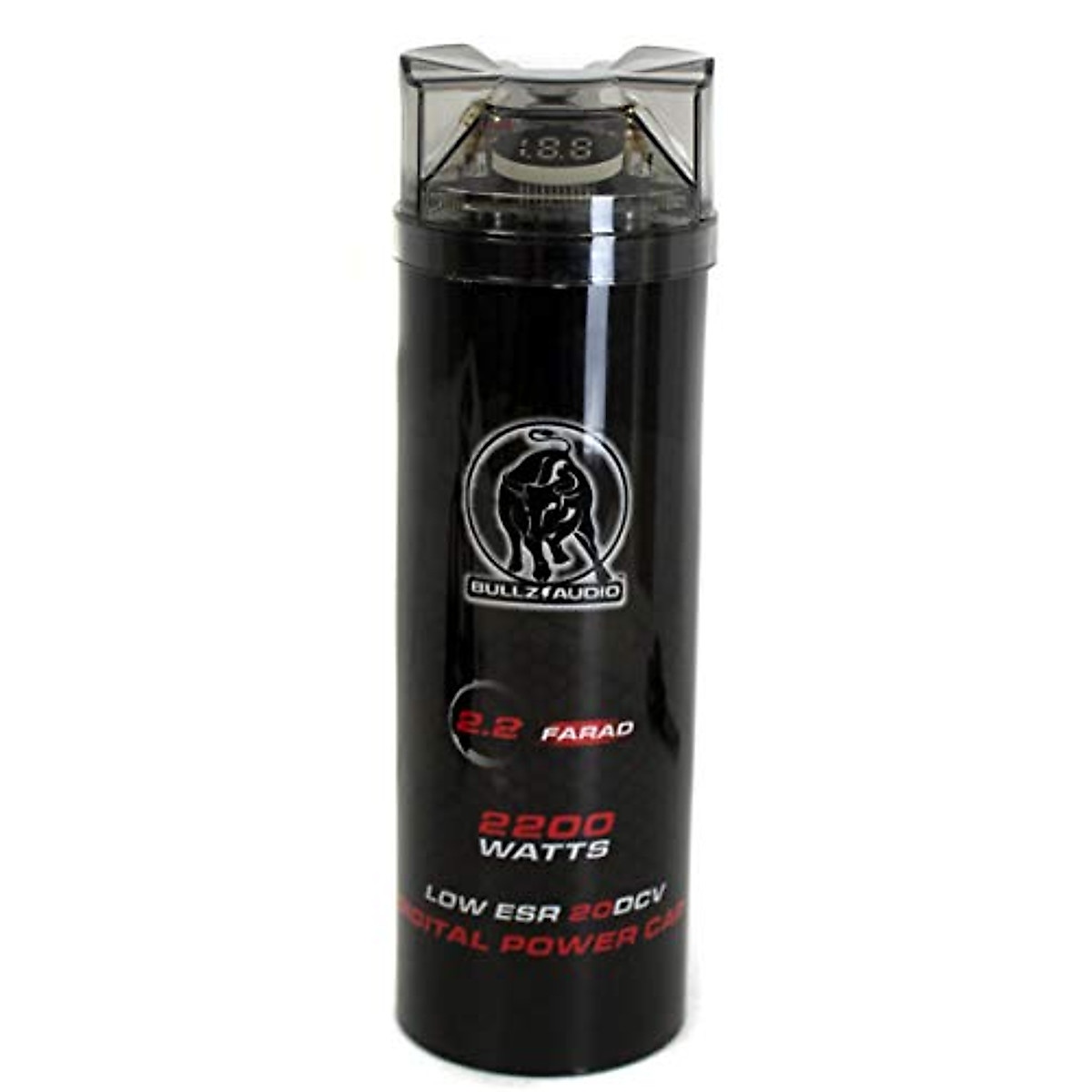 BULLZ AUDIO 2200 Watt 12 Volt BCAP Digital Car Power 2.2 Farad Capacitor