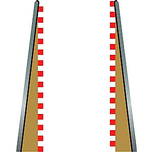 Scalextric C8233 Borders Tan Lead In/Lead Out 13.75 inches