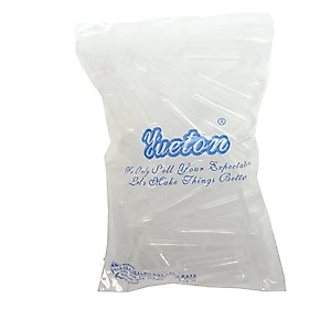 Yueton 50pcs Clear 4ml Liquid Dropper Pasteur Pipette, Plastic Squeeze Transfer Pipettes