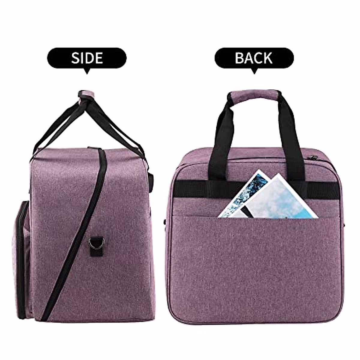 WITSTEP Sewing Machine Case Compatible with Singer/KPCB Mini Sewing Machine and Accessories, Portable Travel Tote Bag with Removable Bottom Pad, Adjustable Shoulder Strap & Multiple Pockets