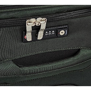 DELSEY Paris Sky Max 2.0 Softside Expandable Luggage with Spinner Wheels, Green, Checked-Medium, 24 Inch