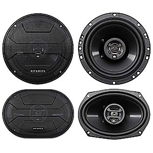 Hifonics 2 ZS693 6x9 800 Watt Car Audio Coaxial Speakers+2 6.5" 600w Speakers