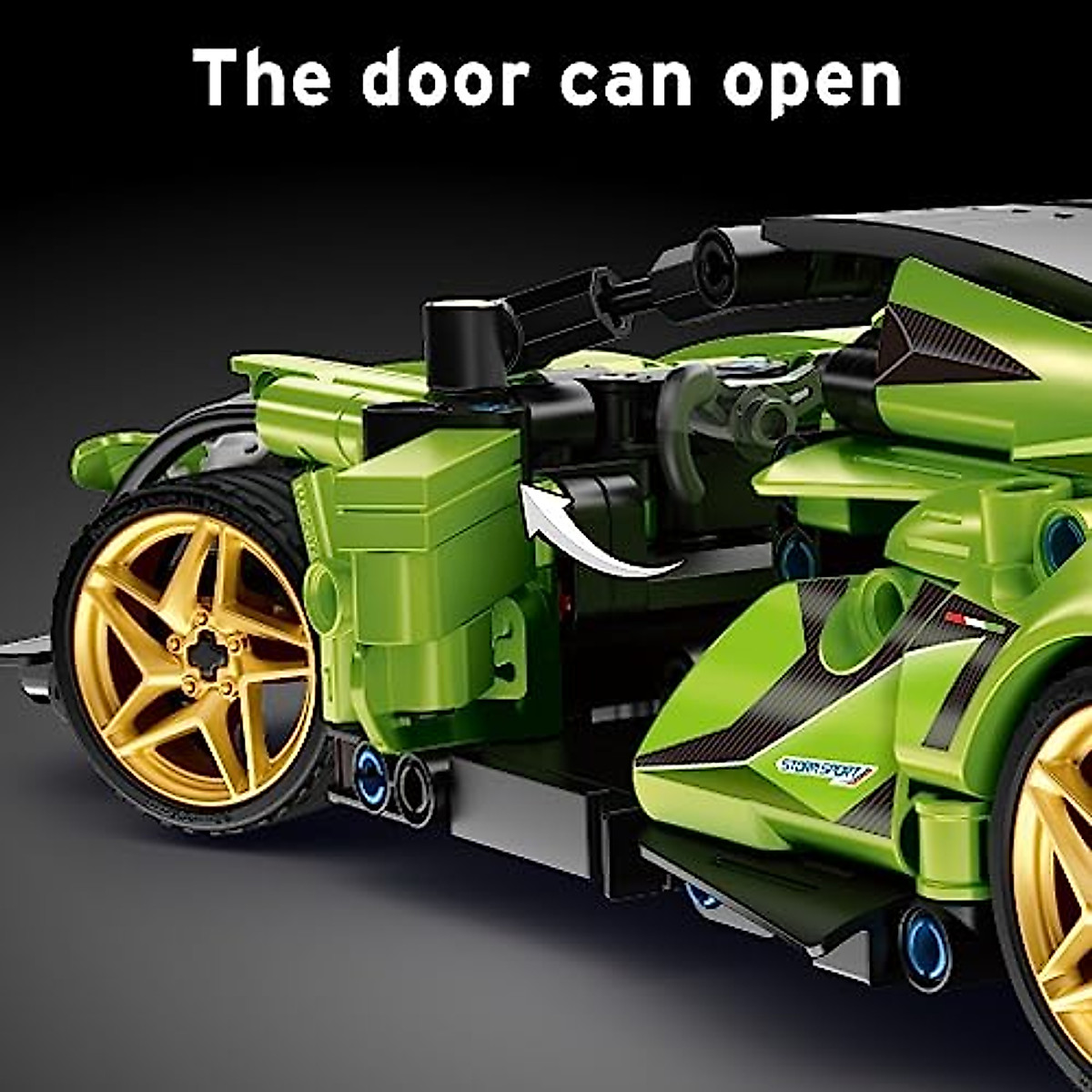 HEGOAI Remote Control Sports Car Building Set, Can Be Transformed STEM RC Car or Robot Model Set, Construction Toys for 7-9 Year Old Boys, 514 Pieces (Compatible with Lego Sets)