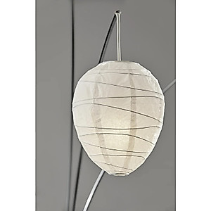 Adesso Home 4108-22 Transitional Three Light Floor Lamp from Belle Collection in Pwt, Nckl, B/S, Slvr. Finish, 46.00 inches, Brushed Steel