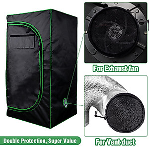 2Pcs Grow Tents Vent Cover- 4" Duct Filter Vent Cover- Grow Tents Vent Filter Cover with Elastic Band and Fixed Buckle to Dust-Proof for Plant Grow Tent Vent