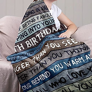 NAZZIUL 75th Birthday Gifts for Women/Men - 75th Birthday Gifts, 75 Year Old Blankets, Happy 75th Birthday Ideas for Mom Grandparents Throw Blanket 60"x50"