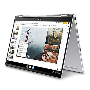 ASUS Chromebook Flip C436 2-in-1 Laptop, 14" Touchscreen FHD 4-Way NanoEdge, Intel Core i3-10110U, 128GB PCIe SSD, Fingerprint, Backlit KB, Wi-Fi 6, Chrome OS, C436FA-DS388T, Magnesium-Alloy, Silver