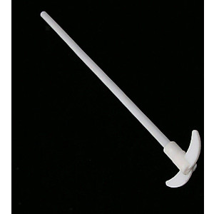 (350MM) / 13.8 Inches PTFE Coated Stainless Steel Electric Overhead Stirrer Mixer Shaft Stirring w/Foldable Paddle Blade Rod Lab Utensils Supplies (7mm Diameter)