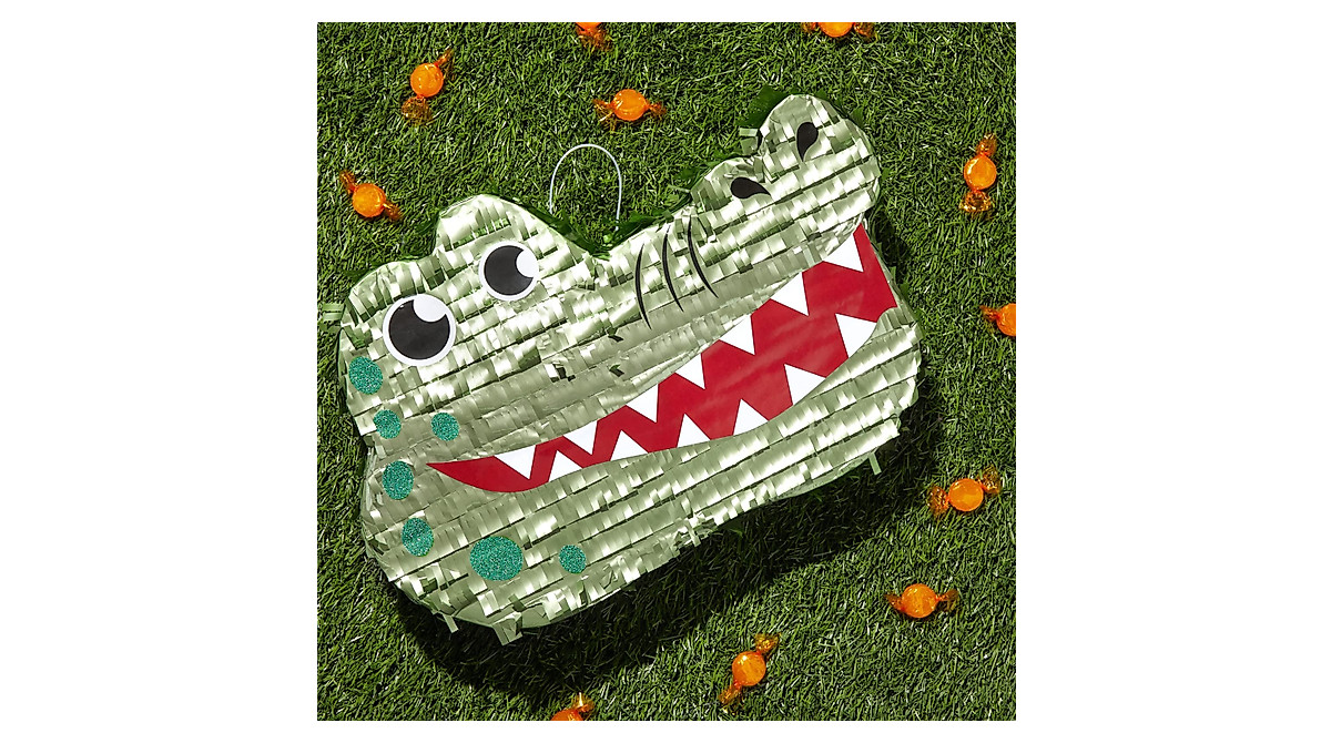Alligator Pinata for Kids Safari Birthday Party