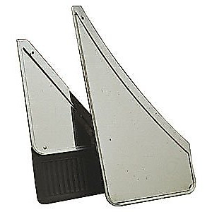 Highland 1009500 Silver Stainless Steel Splash Guard - 2 Piece