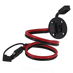 Yeebline 10 AWG SAE Cable Connector, SAE Socket Chassis Wire, 60cm SAE to SAE 2 Pin Quick Disconnect with Cap Power Automotive Panel Extension Cable for Solar Panels (SAE-SAE)