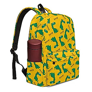 Dinosaur Bookbag Lightweight & Adjustable Classic Bookbag Travel Bag for Boys Girls