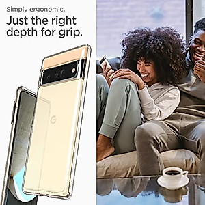 Spigen Ultra Hybrid [Anti-Yellowing Technology] Designed for Google Pixel 6 Pro Case (2021) - Crystal Clear