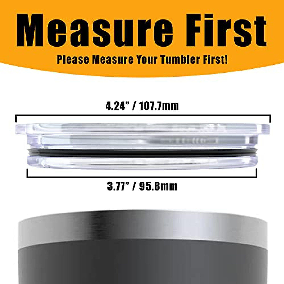 Jmoe USA 40oz Lid Replacement For RTIC ONLY | DOES NOT FIT STANLEY 40oz | Only Fits 2019+ RTIC, Beast, Ezprogear 40oz Tumblers Only | Slider Lid, Spill Proof, Tritan Plastic, and BPA Free (1-Pack)