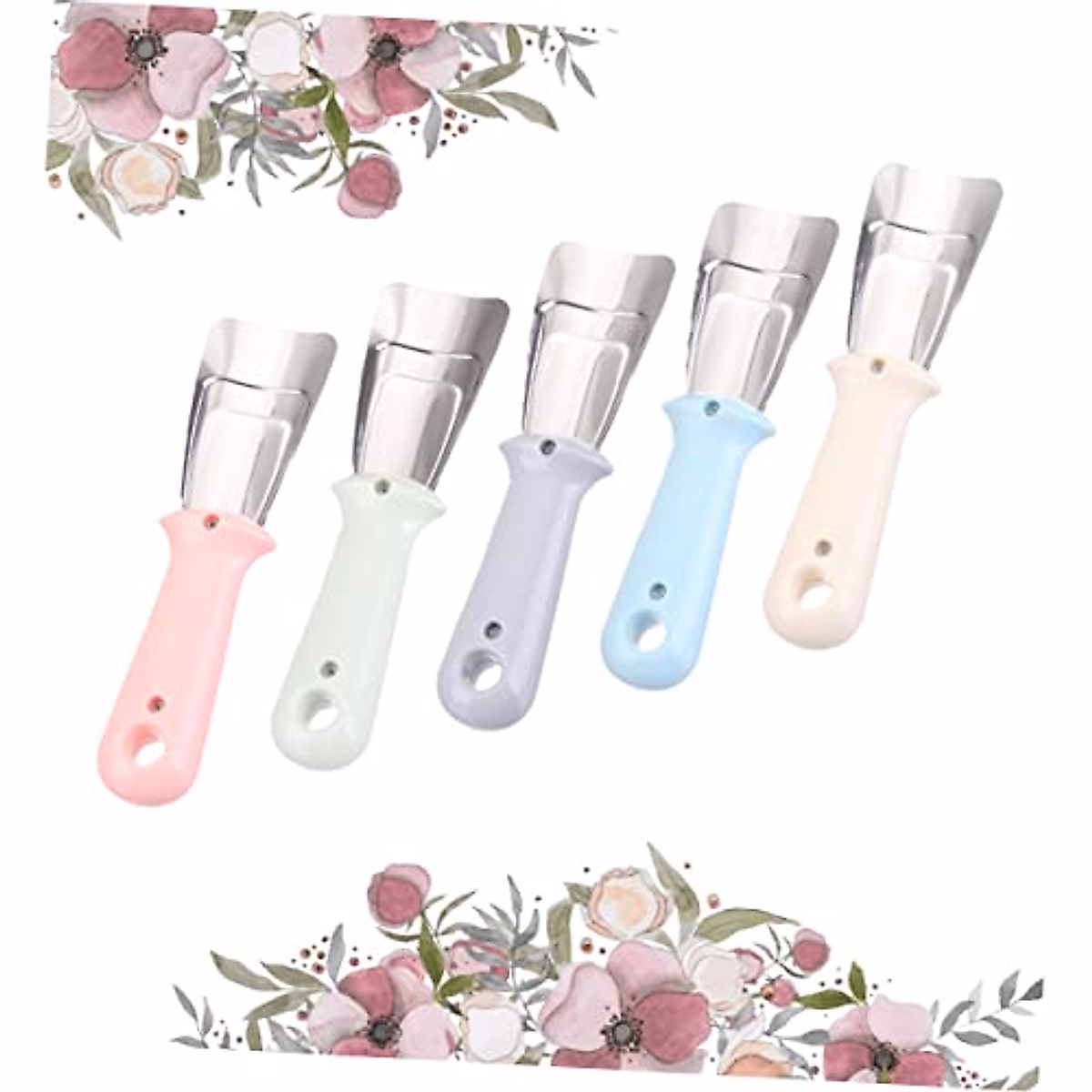 Vaguelly 5pcs Refrigerator ice removal shovel Fridge ice removal scraper stainless steel refrigerator stainless steel shovel refrigerator ice scraper clean deicing shovel deicer Ice shovel