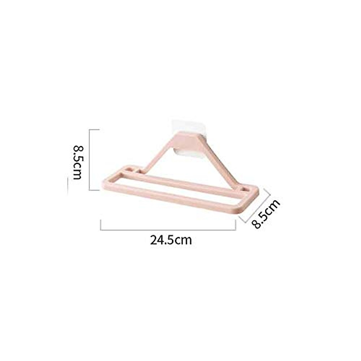 MFCHY Wall-Mounted Shoes Rack Plastic Shoes Holder Storage Organizer Dormitory Province Space Wall Slippers Shelf Home Simple Paste Shoe Storage Rack (Color : Black)