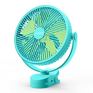 GagetElec 8" Foldaway Fan Rechargeable 10000mAh Battery Powered Oscillating Fan,20H Working Time,Portable Standing Fans with Adjustable Tripod,4 Speeds Cooling Fishing Camping Beach Fan