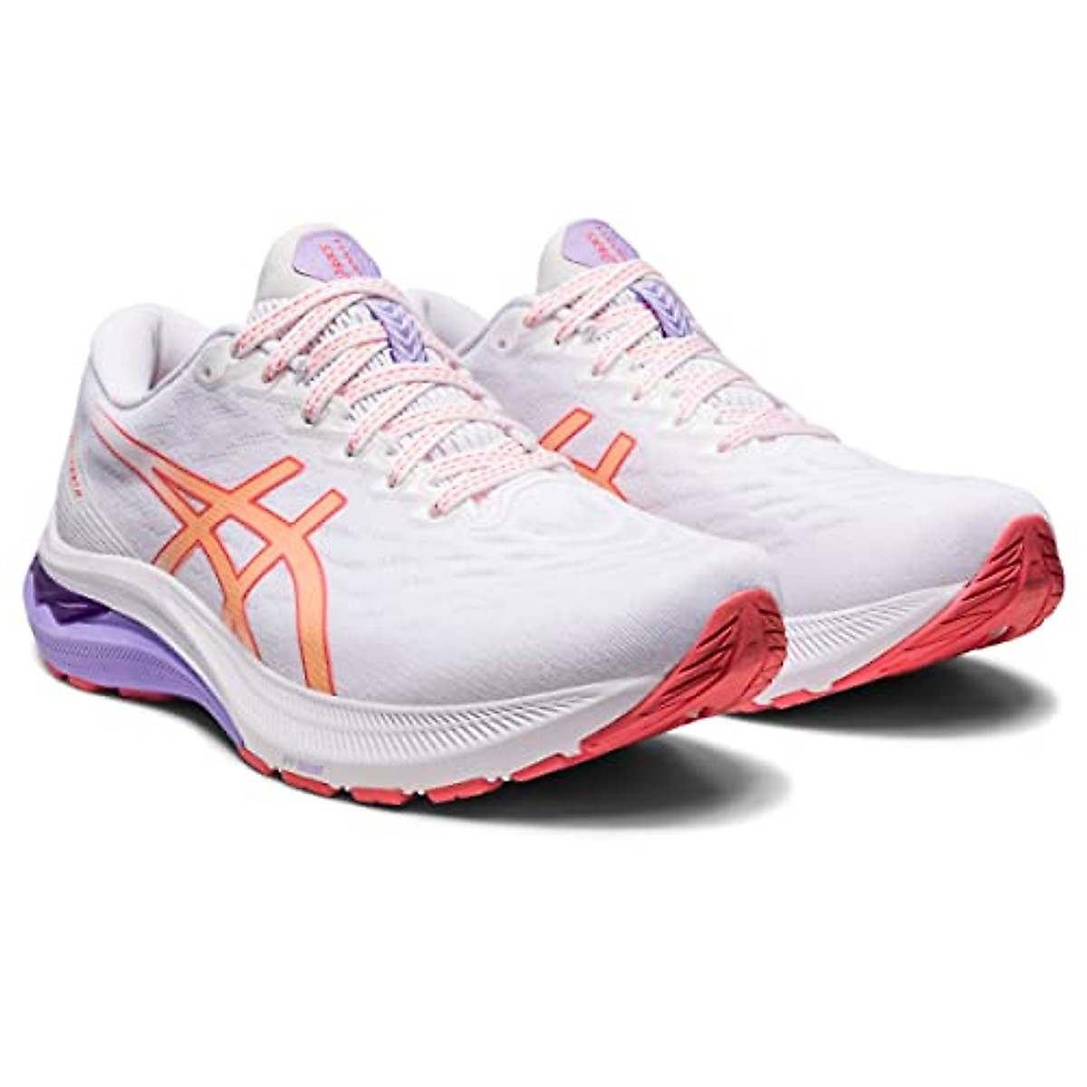 ASICS GT-2000 11 Shoes for Women - Jacquard Mesh Upper, Lace Up Closure, Classy, and Comfy Wear White/Summer Dune 9 B - Medium