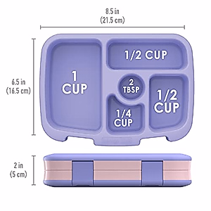 Bentgo® Kids Prints Leak-Proof, 5-Compartment Bento-Style Kids Lunch Box - Ideal Portion Sizes for Ages 3 to 7 - BPA-Free, Dishwasher Safe, Food-Safe Materials (Carousel Unicorns)