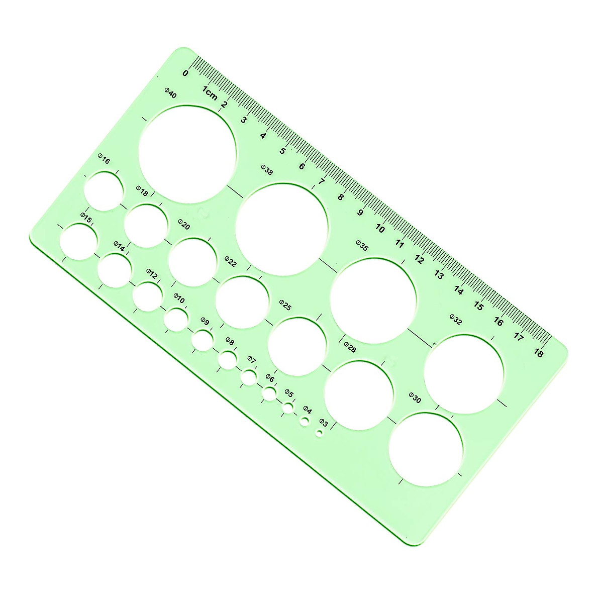 Circle Templates Measuring Geometry Ruler Shape Stencils Drawing Set Plastic Geometric Drawing Painting Stencils Oval Templates Scale Drafting Tools for School, Office, Building Formwork, Drawings