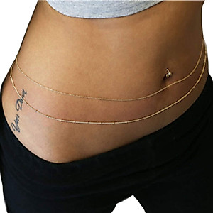 Sexy Simple Waist Chain Simple Bikini Belly Chains Summer Body Chain Beach Body Accessories Jewelry for Women