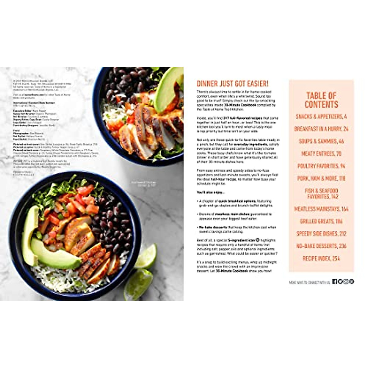 Taste of Home 30 Minute Cookbook: With 317 half-hour recipes, there's always time for a homecooked meal.