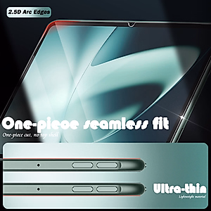 Orzero (3 Pack Tempered Glass Screen Protector Compatible for OnePlus Pad 11.61 inch, 2.5D Arc Edges High Definition Anti-Scratch Bubble Free 9 Hardness (Not for OnePlus Pad 2 2024 12.1 inch)