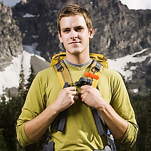 AUGSUN 10 Pcs Safety Whistle Marine Whistle Plastic Whistles with Lanyard for Emergency (Orange)