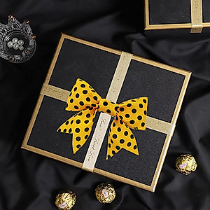 12 Yards Bumble Bee Ribbons Bee Wired Edge Ribbon Honeybee Decorative Ribbons Yellow Craft Ribbons for Wrapping Floral Hanging Ornaments Home Decoration