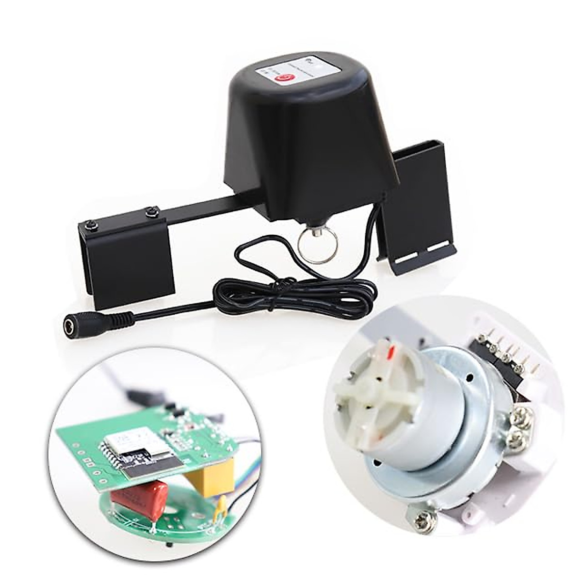 UJV Ufairy WiFi 3rd Generation Smart Water Valve Shutoff Manipulator Domotique Valve Controller Compatible with Alexa Google No Hub Required Black 31x15x75cm GR-W-105