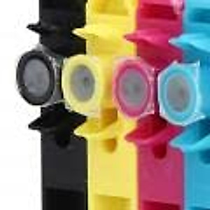 Ink Cartridge 4 Colors BK C M Y ABS Housing Printer Ink Cartridge Replacement for Printing Photos, Test Papers, Documents