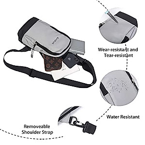 Crossbody sling chest bag shoulder backpack for casual hiking dark grey